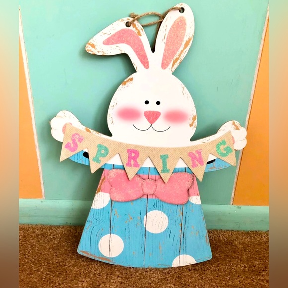 Hobby Lobby | Holiday | Spring Easter Bunny Wood Sign | Poshmark